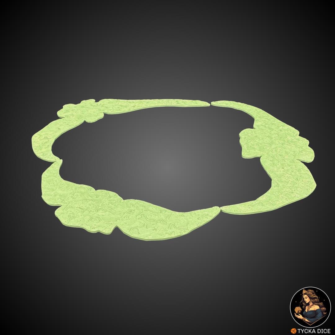 3D Printed Woodland Terrain Bases (set of 3) – Glade Forest Wargame ...
