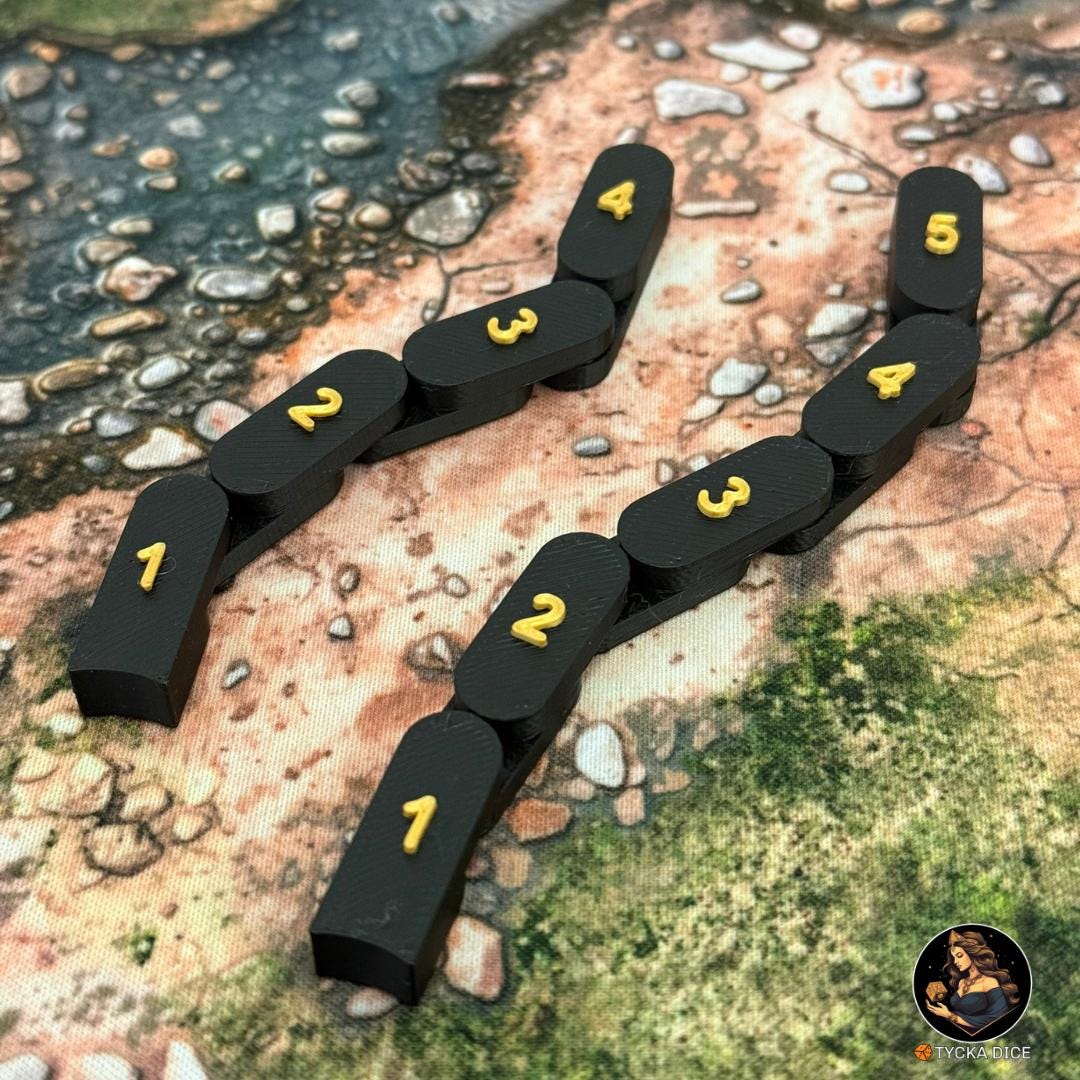 Movement Chain Ruler – Tabletop Measuring Tool for Wargames and ...