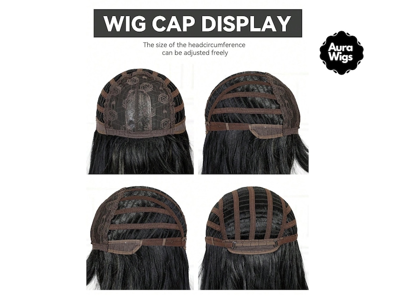 Black Long Wig With Bangs: Heat-resistant Layered Curls - Etsy