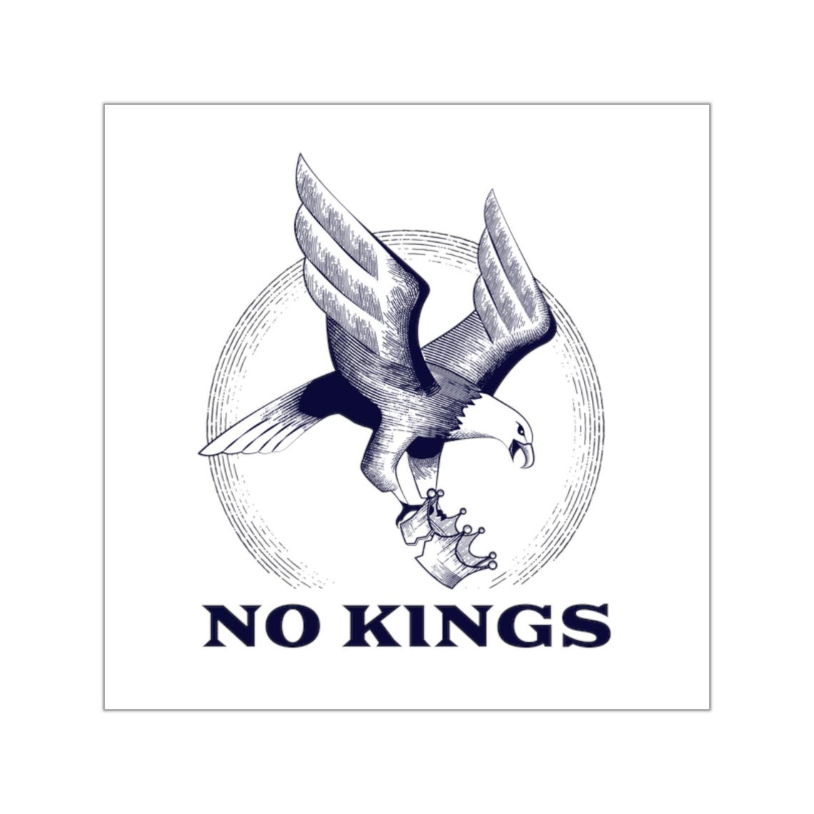 No Kings Stickers - Etsy