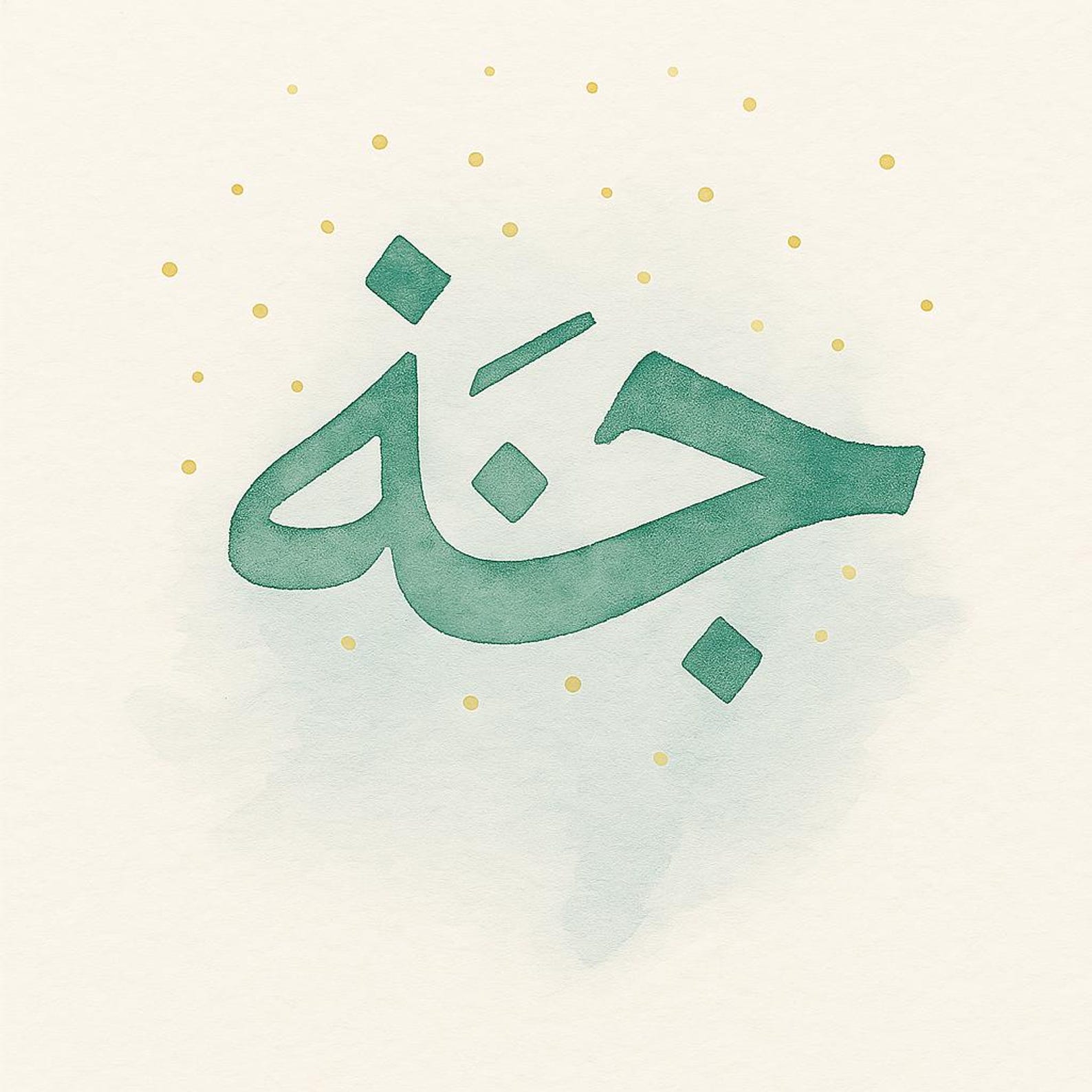 Set of 4 Arabic Calligraphy Watercolor Prints | Sabr, Tawakkul, Barakah ...