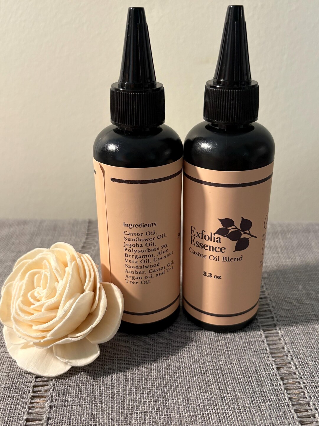 Exfolia Essence and Valor Castor Oil Hair Blend - Etsy