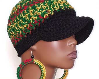 Crochet rasta hat | Etsy