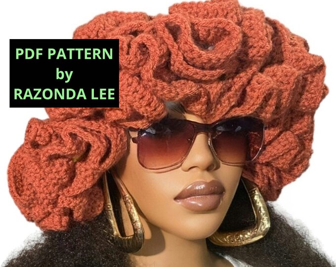 Easy Pdf CROCHET PATTERN ONLY, Digital Download, Crochet Big Ruffle ...