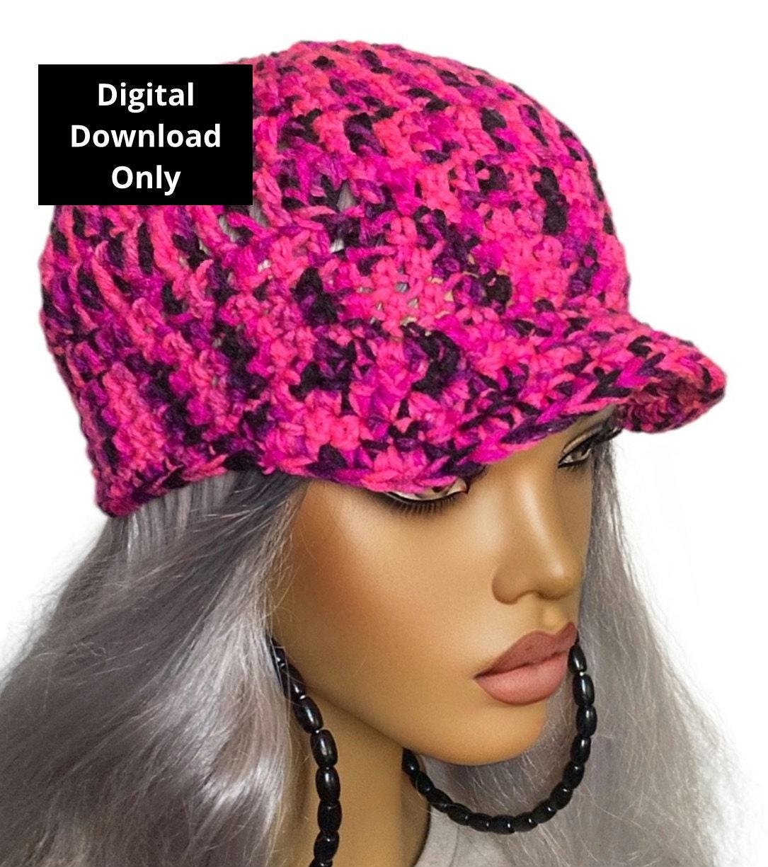 Easy Pdf CROCHET PATTERN ONLY, Digital Download, Baseball Style Cap ...