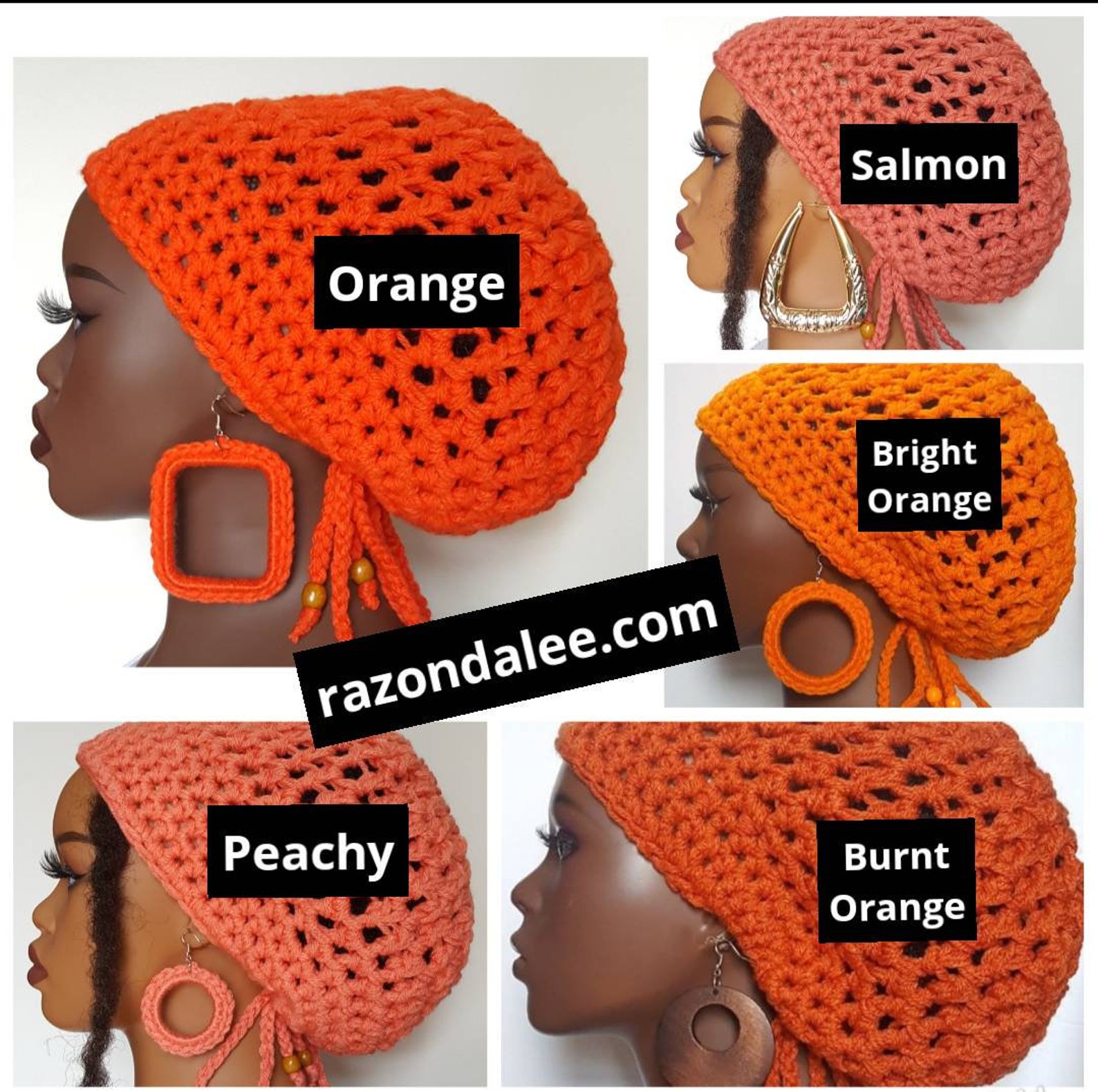 Chunky Crochet Dreadlock Tam With Drawstring by Razonda Lee - Etsy