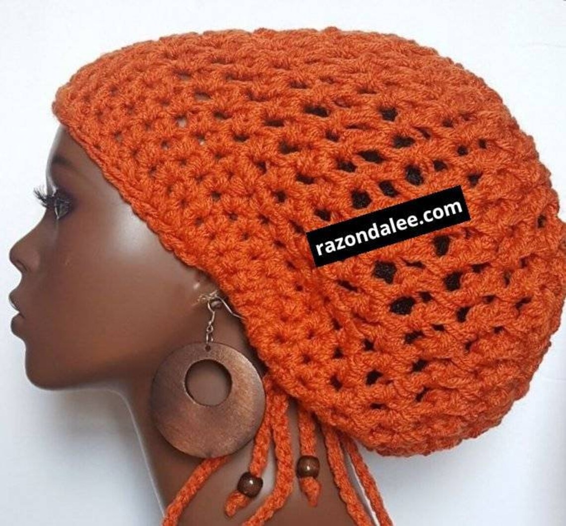 Chunky Crochet Dreadlock Tam With Drawstring by Razonda Lee - Etsy