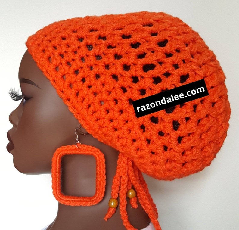 Chunky Crochet Dreadlock Tam With Drawstring by Razonda Lee - Etsy