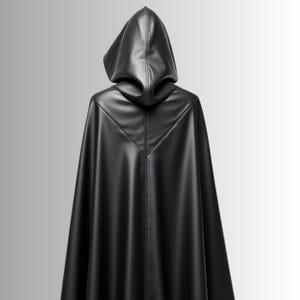 Handmade Leather Wizard Cloak , Medieval Sorcerer Hooded Robe - Etsy