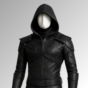 Handcrafted Men's Black Stealth Leather Armor Cosplay Outfit, Pure ...