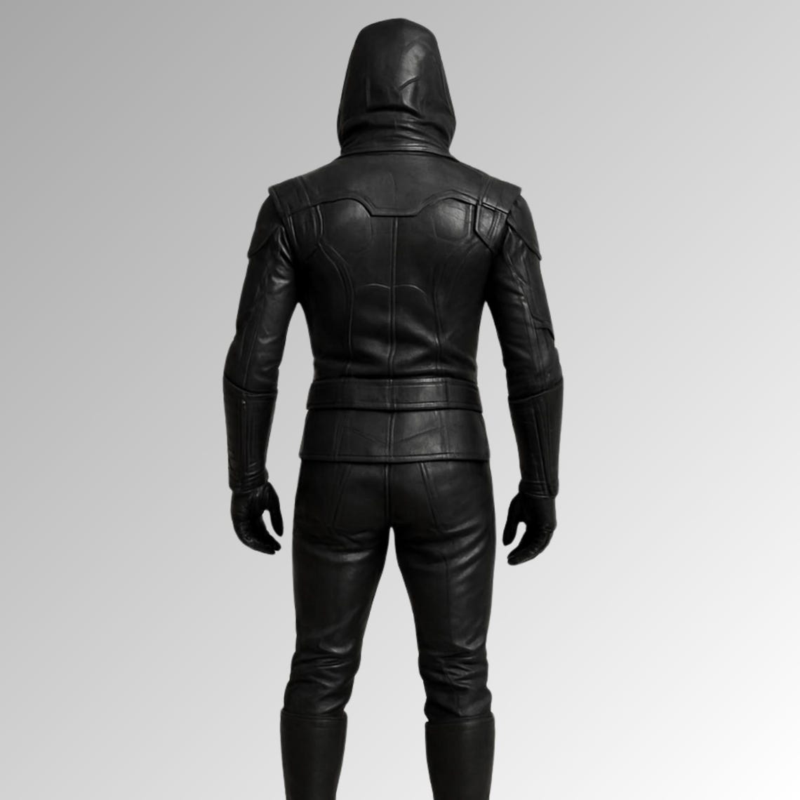 Handcrafted Men's Black Stealth Leather Armor Cosplay Outfit, Pure Black Leather Costume, Larp ...