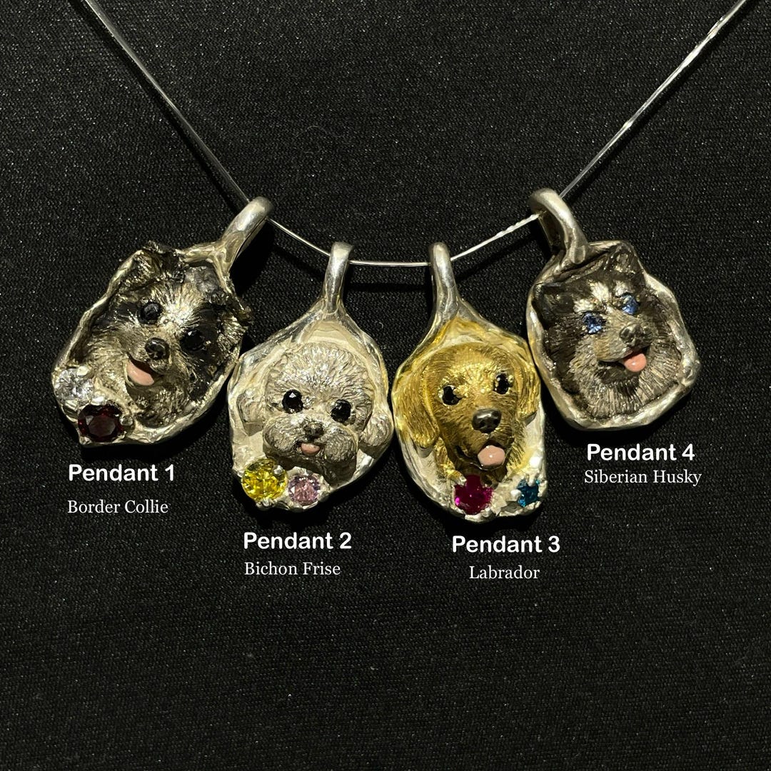 A Border Collie Bichon Frise | Labrador | Siberian Husky, Dog Pendant ...