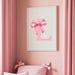 Pink Bow Monogram Letter “L” – Instant Digital Download (PNG + JPEG) - Etsy