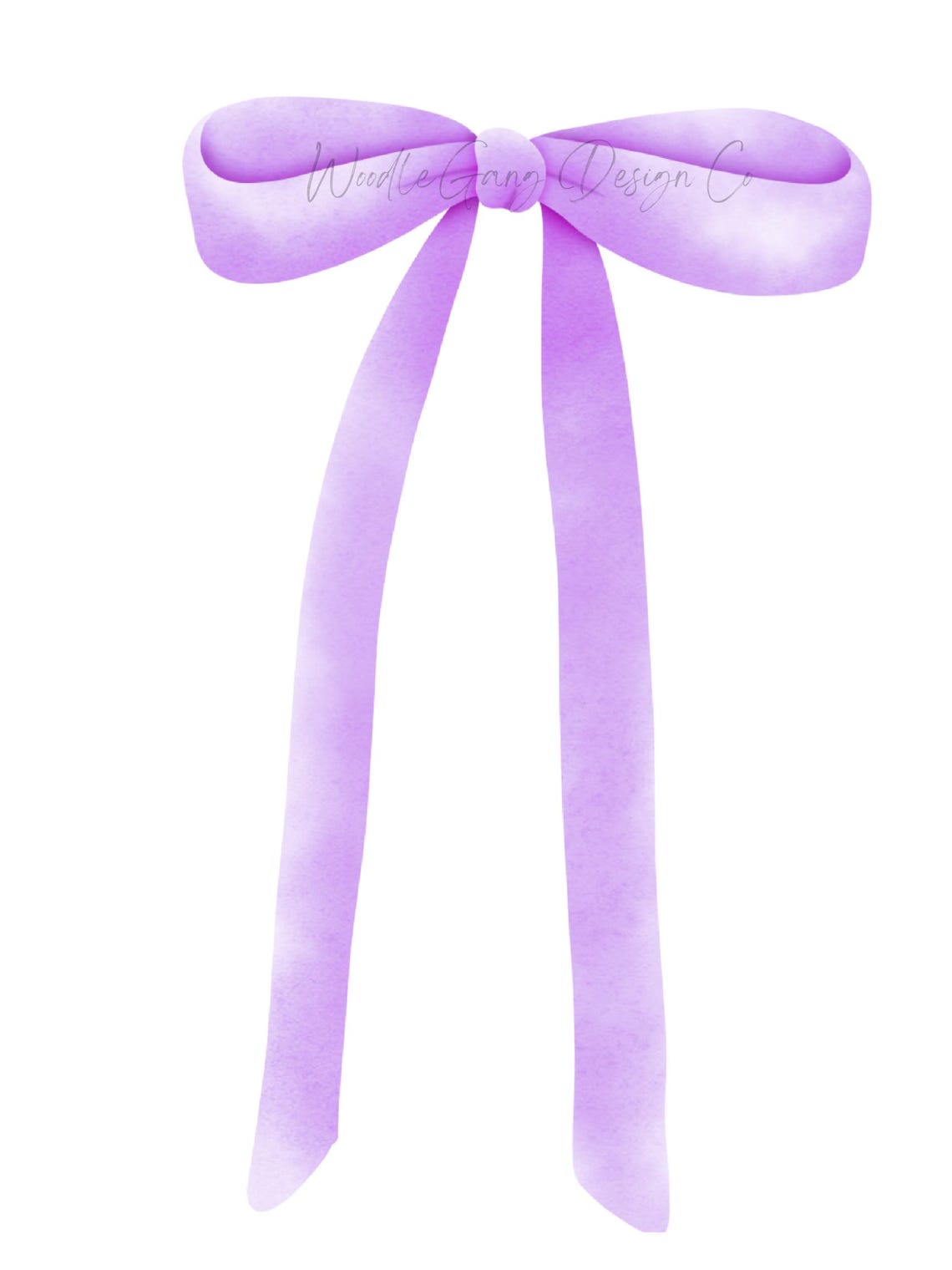 Purple Watercolor Bow Clipart: 9 Pngs for Girls (digital Download - Etsy
