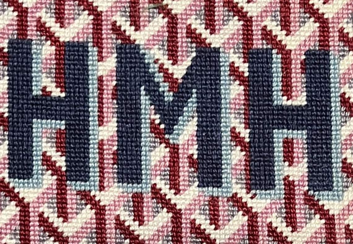 YARD FONT - 32 Stitches High - Block Letters W/ Dropped Shadow Alphabet ...