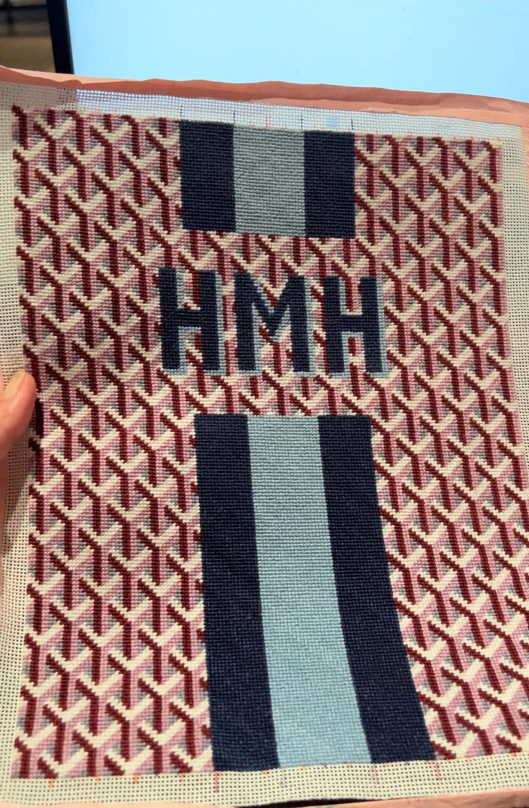 Alphabet Letters With Dropped Shadow Pattern for Needlepoint or Cross ...