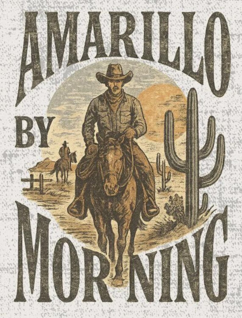 Amarillo by Morning Coloring Page, Western Art Activity, Printable Art ...
