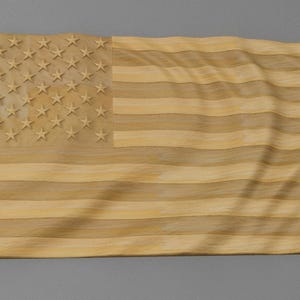 Waving American Flag STL File for CNC and 3d Print - Etsy