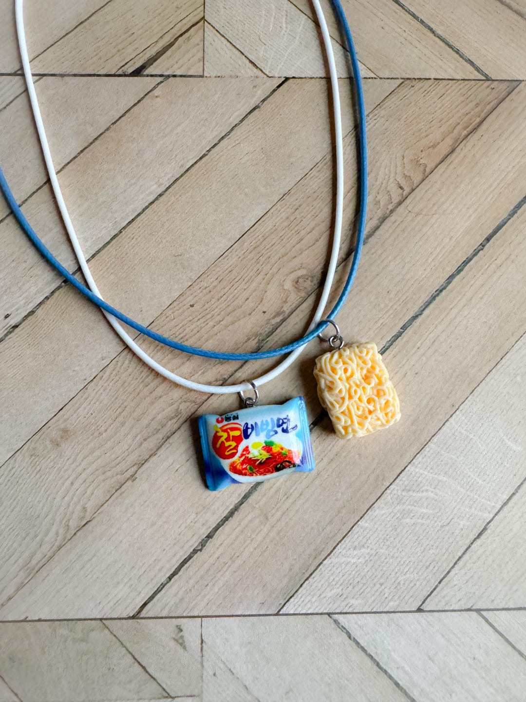 Instant Ramen Inspired Noodle and Package Best Friend Necklace Set - Etsy