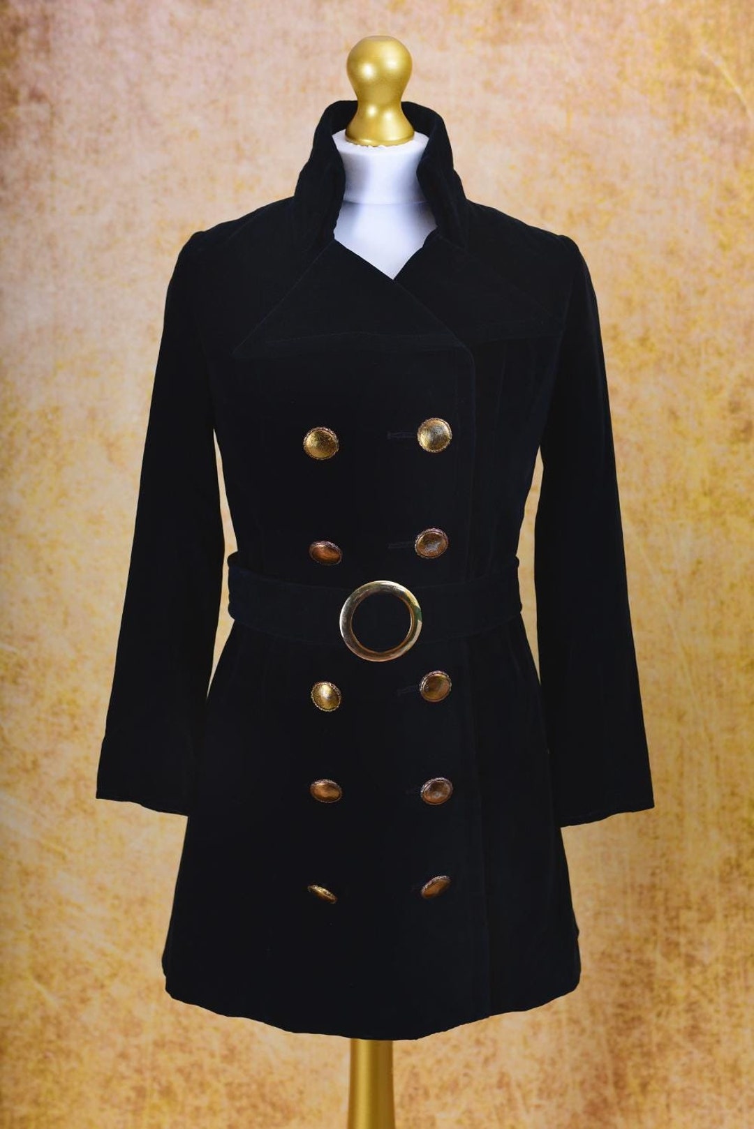 The REGENCY Vintage 60s Gerald Mccann Black Velvet Double Breasted ...