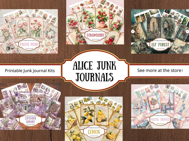 Mermaid Junk Journal Kit, Ocean Digital Paper, Sea Journal Pages ...