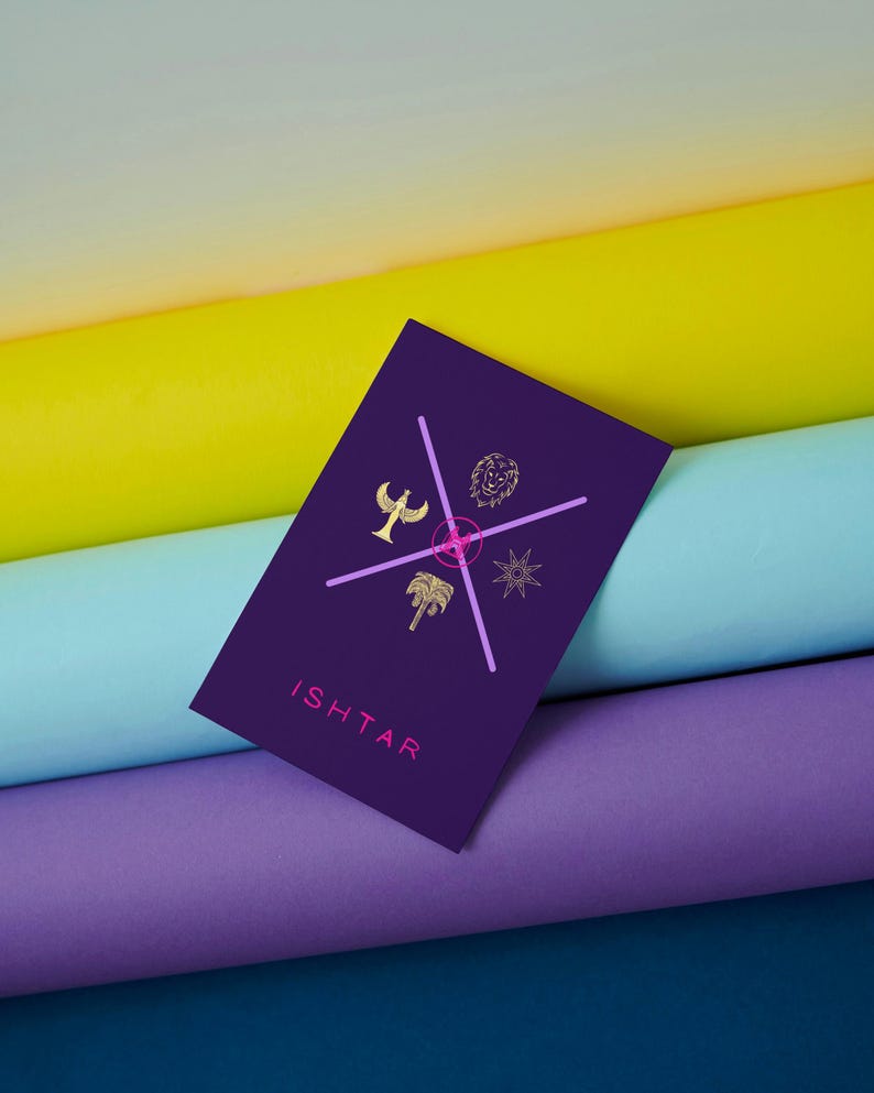 Ishtar Altar Card: Goddess of Power, Fertility & Wealth (digital ...