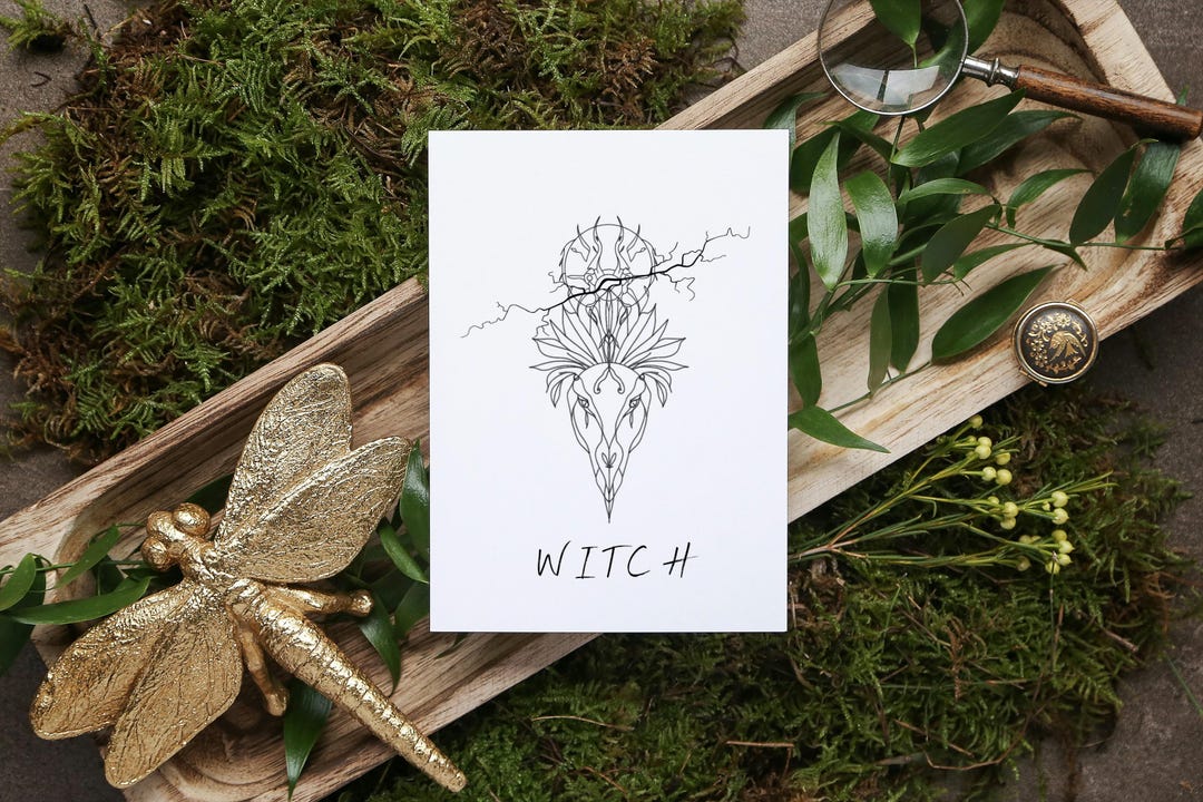 Witch Archetype Altar Card - Etsy