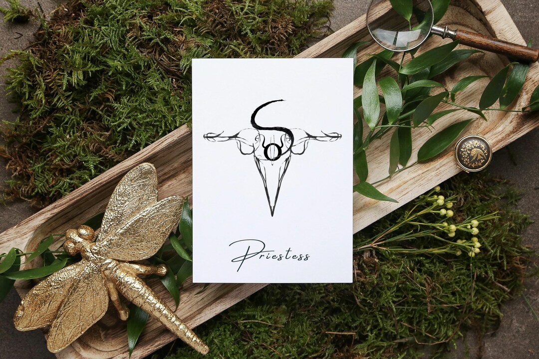 High Priestess Archetype Altar Card - Etsy