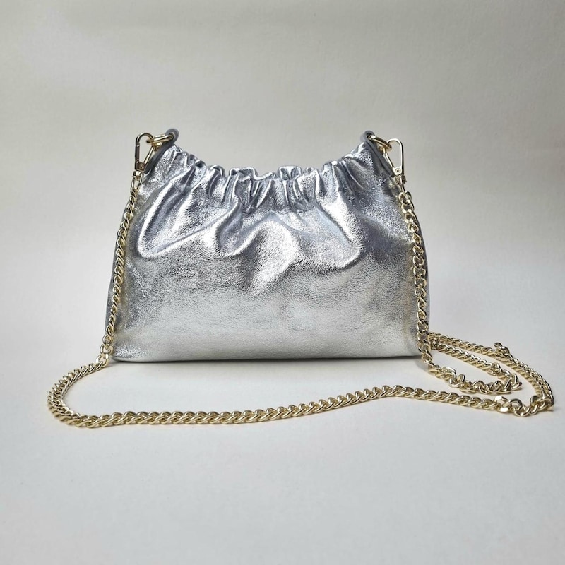 Silver Clutch Bag - Etsy