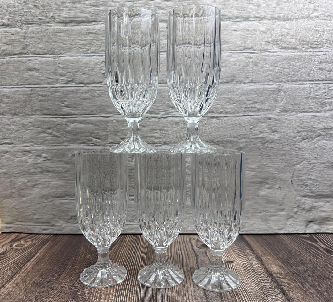 Vintage Mikasa Park Lane Crystal Iced Tea Glasses – Vintage Water ...