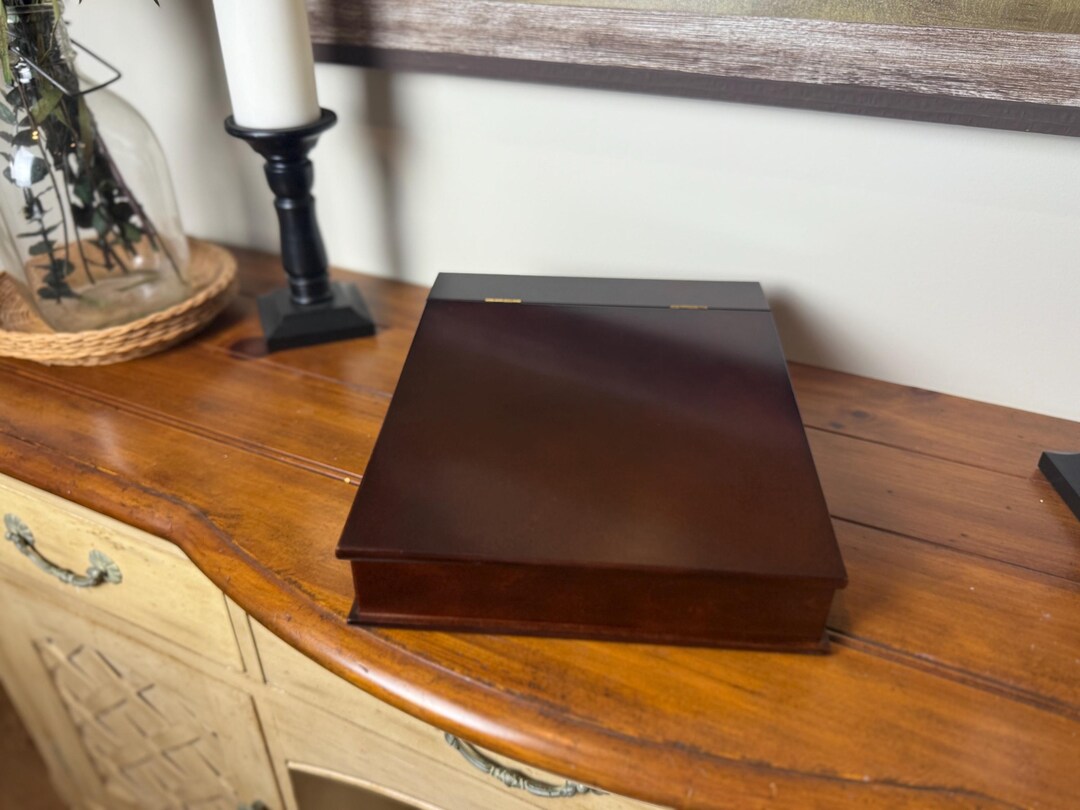 Bombay Company Wooden Document Box, Vintage Style Writing Slope - Etsy