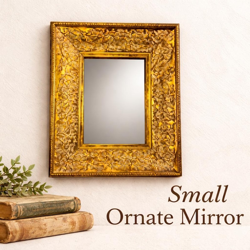 Ornate Gold Small Mirrors - Etsy