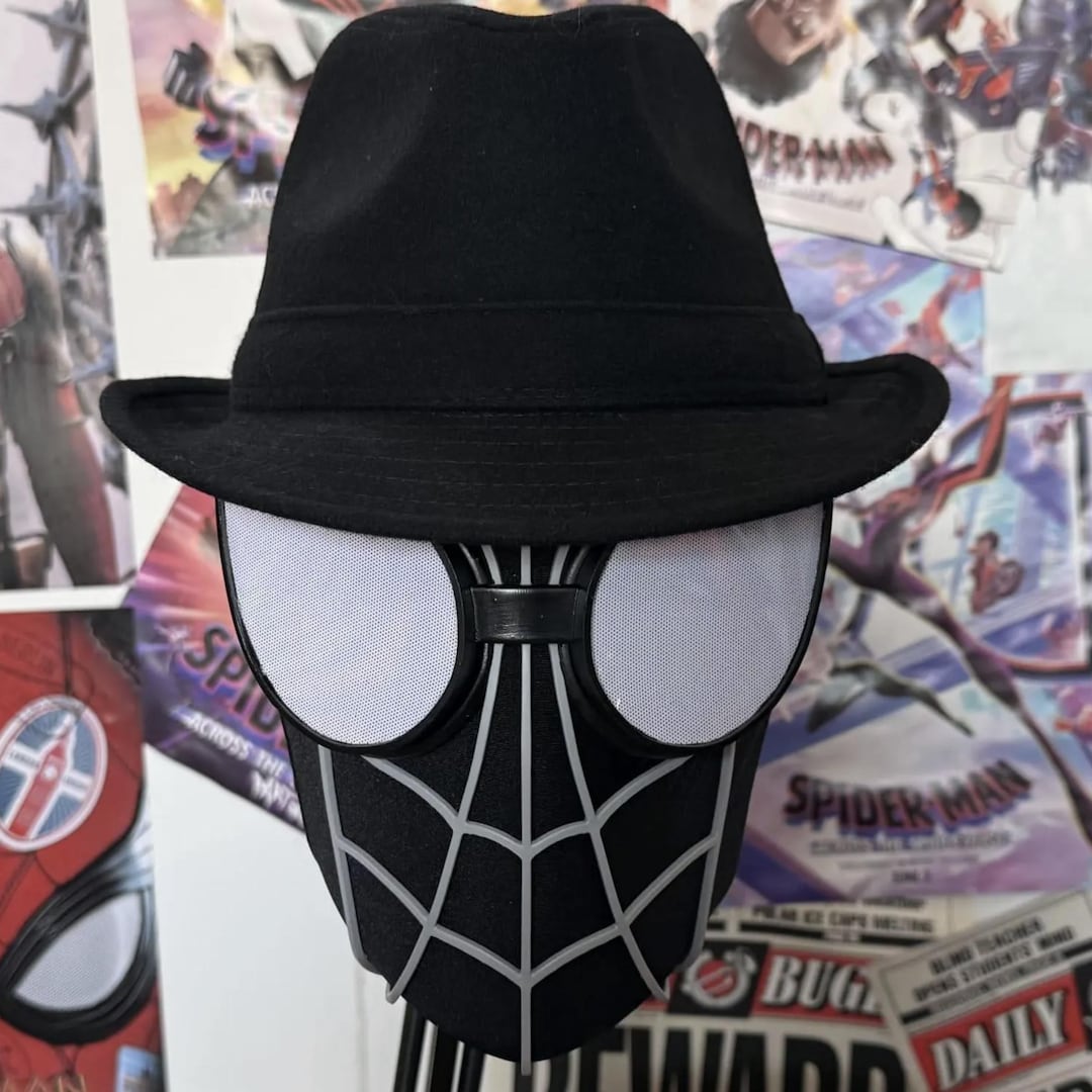 Spider-man Noir Mask Spider-man Noir Cosplay Nicolas Cage Spider Man ...