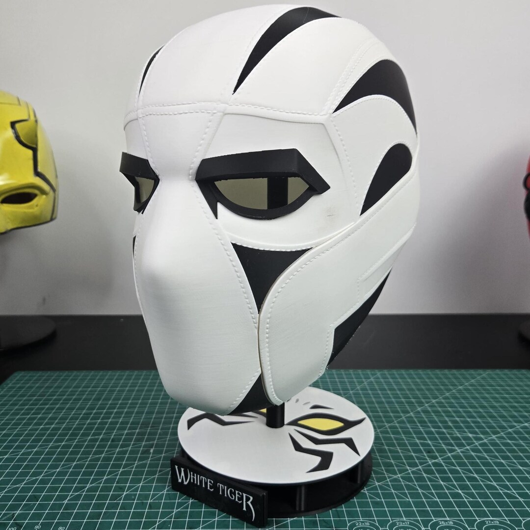 Tailor-made White Lion Mask Comic Con Cosplay Halloween Costume ...