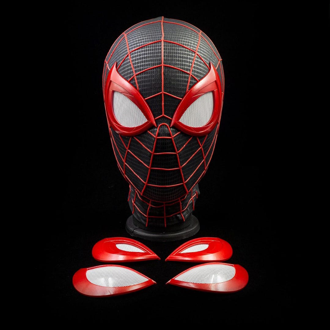 Marvel's Spider-man Miles Morales Wearable Mask PS5 Spiderman Mask ...