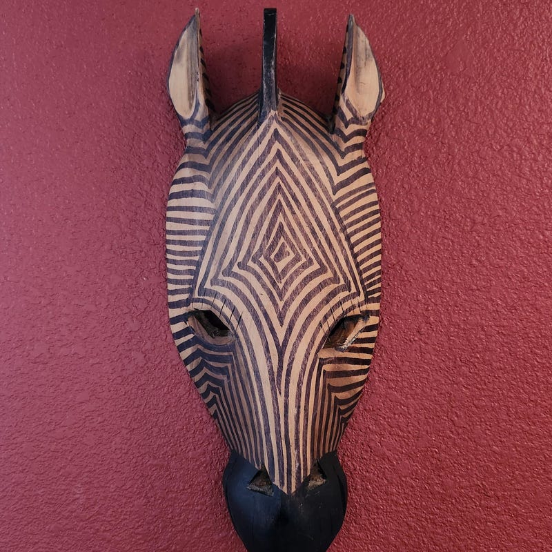 Zebra Mask - Etsy