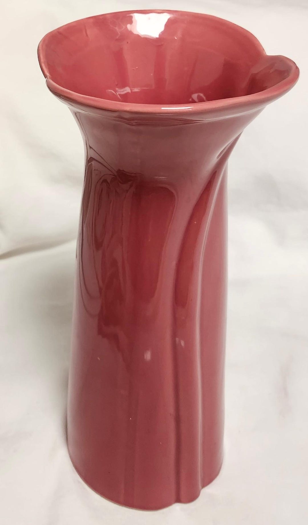 Artmark 10" Tall Vintage Mauve Vase Deco Style - Etsy