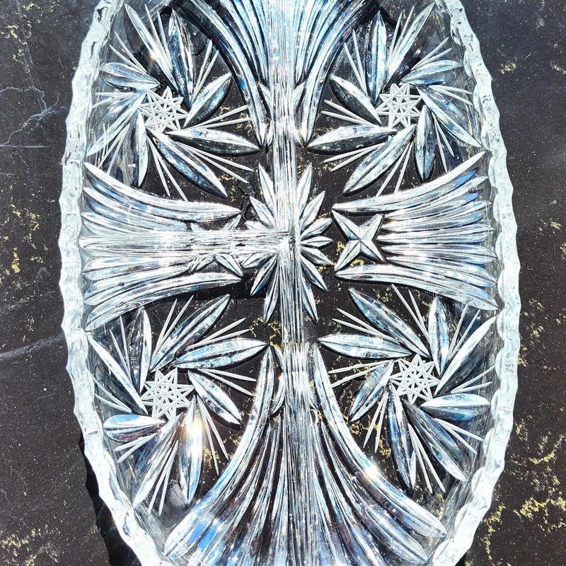 Glass Relish Tray - Etsy