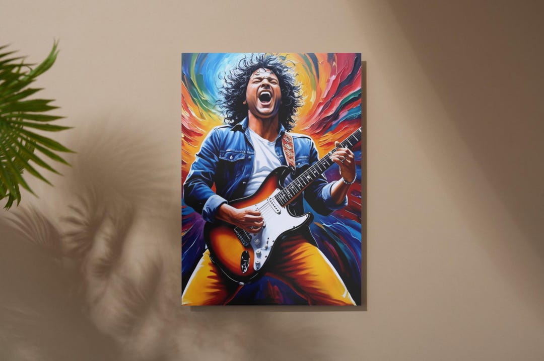 Guitar Player Poster - Guitar Poster - Musical Instrument Poster ...