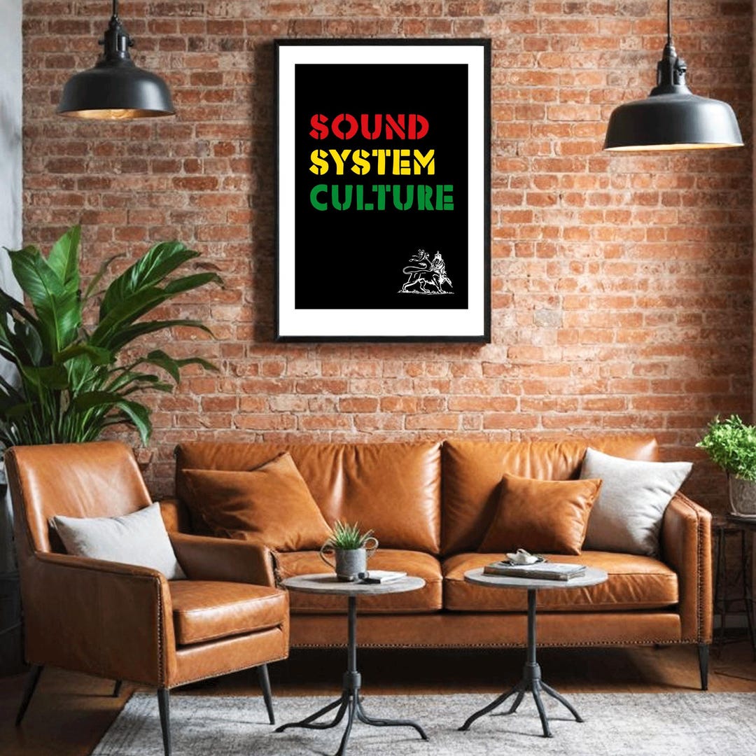 Sound System Culture Reggae Wall Print Poster - Etsy