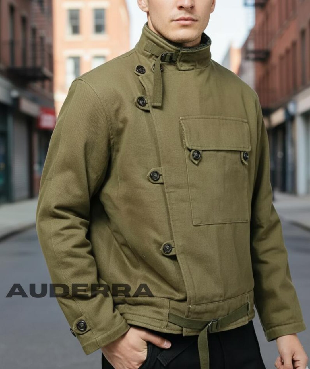 Vintage Swedish Army Jacket | Men's WW2 Style Military Cotton Winter ...