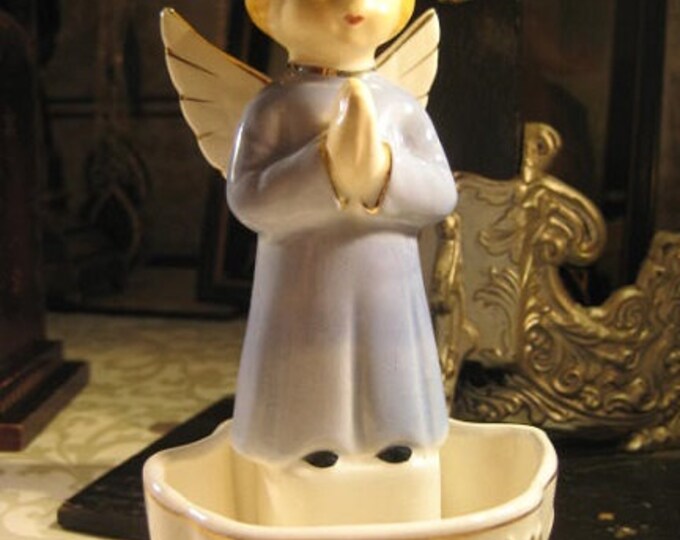 Guardian Angel Vintage Japanese Porcelain Holy Water Font Gift for New ...