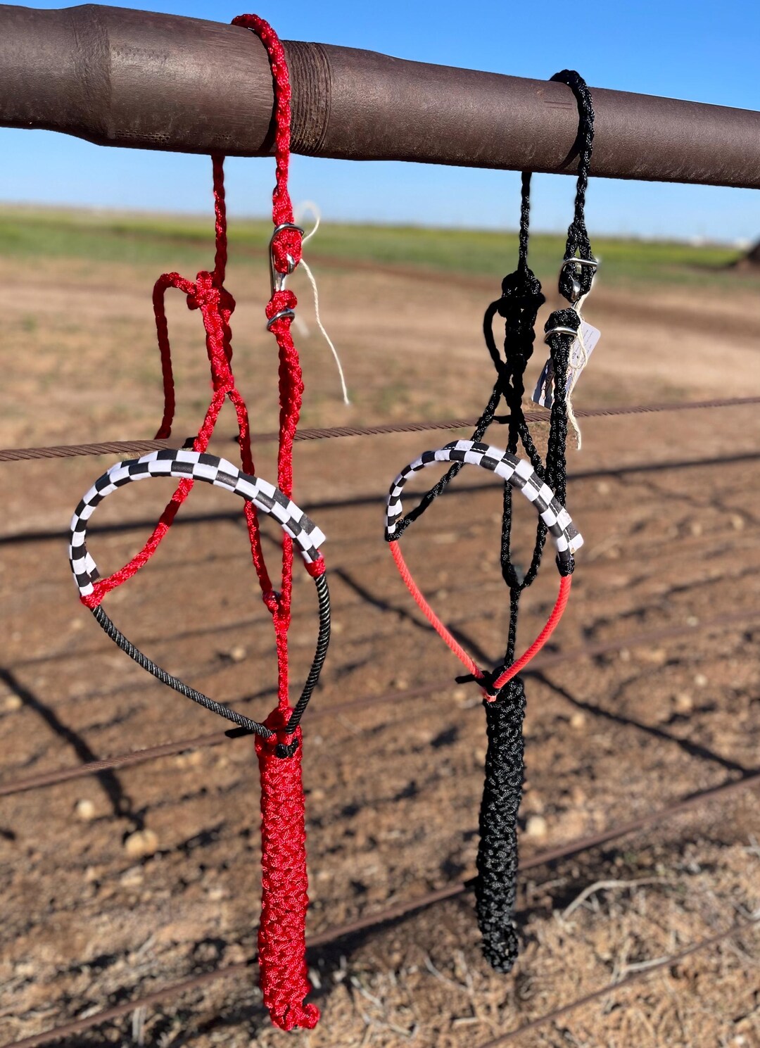 Checkered Mule Tape Halter With Quick Release Hook - Etsy