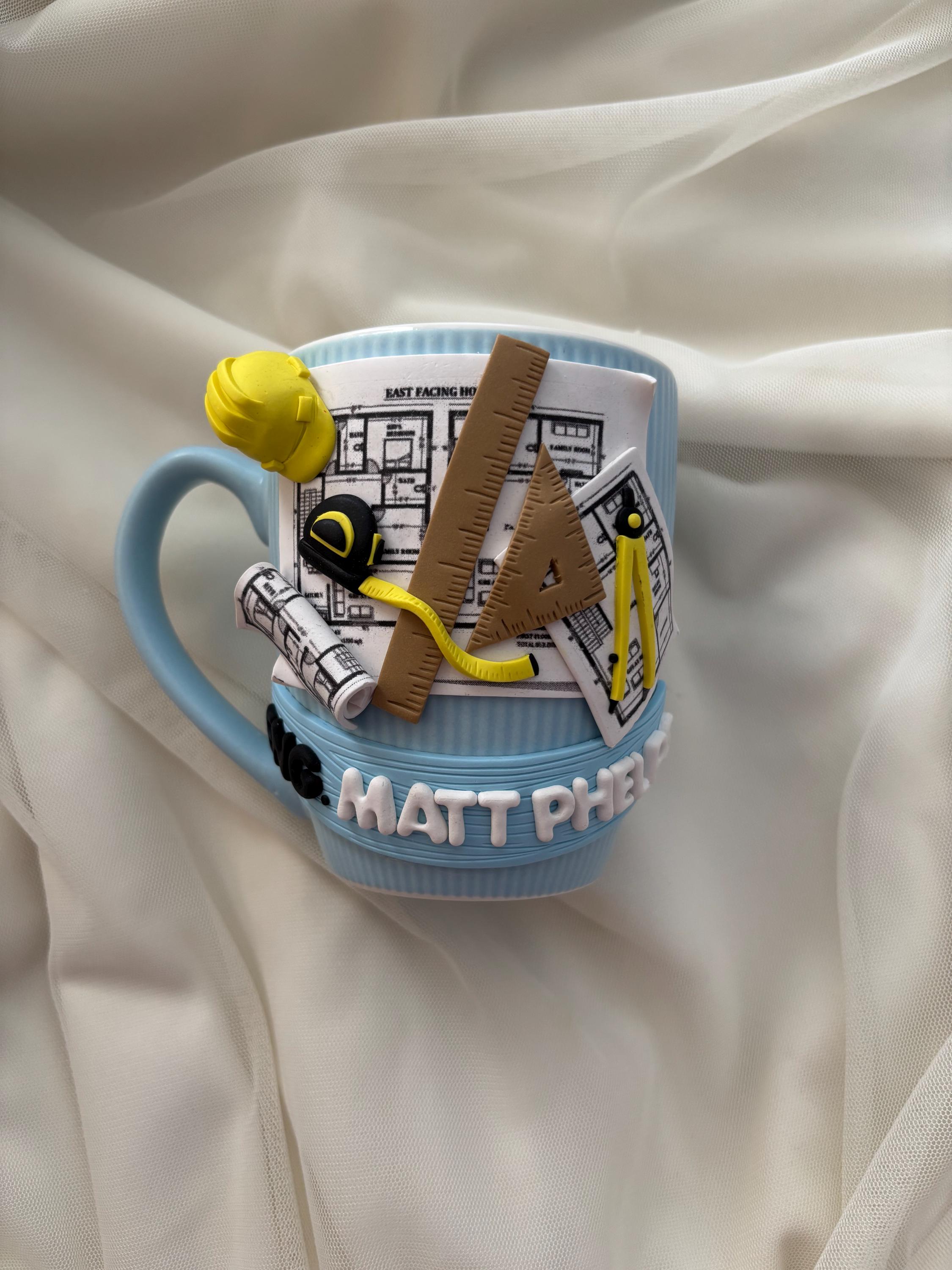 Civil Engineer Mug With 3D Tools, Personalized Architect Gift ...