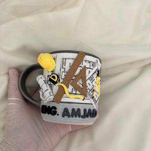 Civil Engineer Mug With 3D Tools, Personalized Architect Gift ...