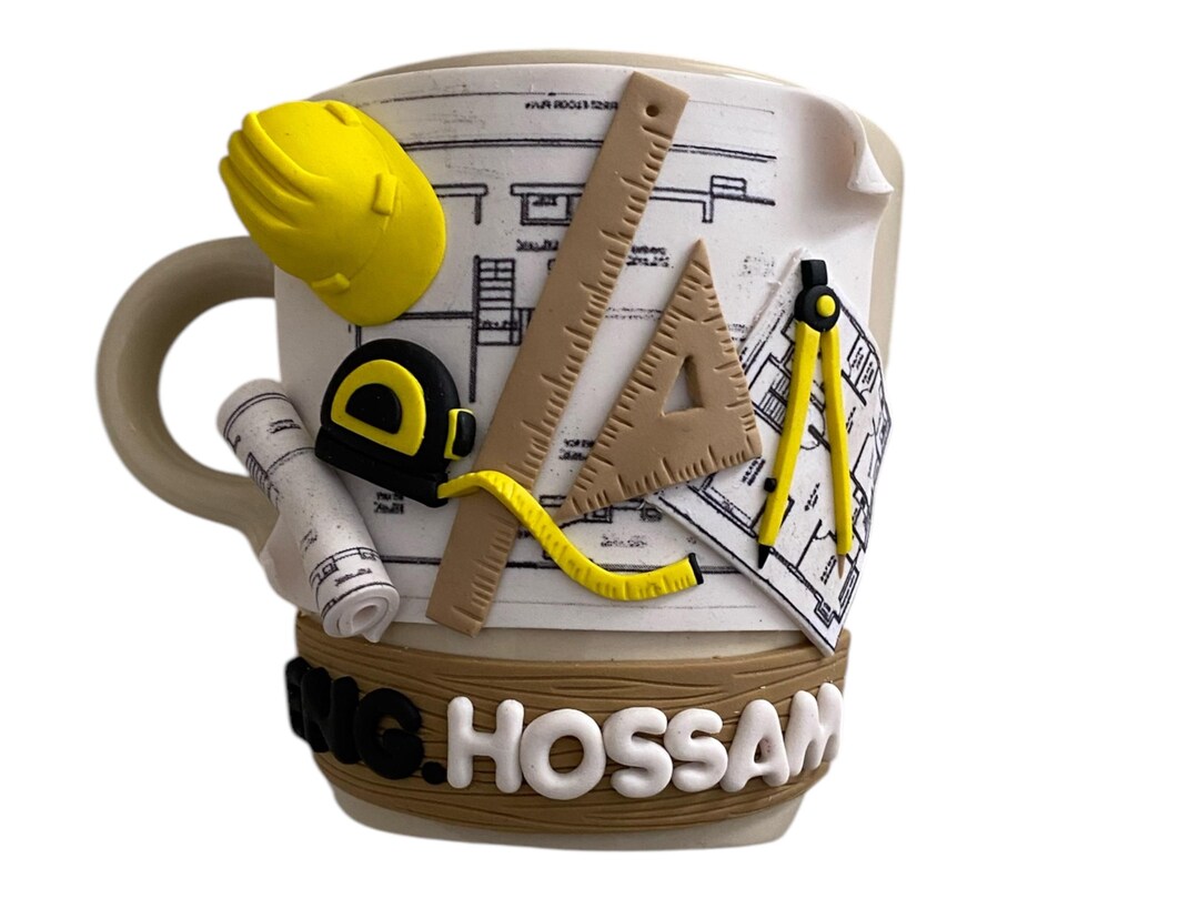 Civil Engineer Mug With 3D Tools, Personalized Architect Gift ...