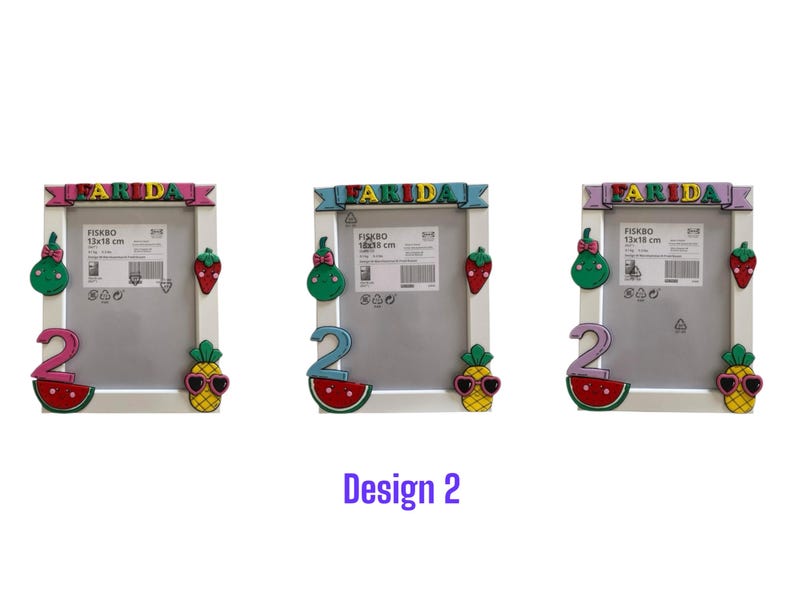 Personalized First Birthday Picture Frame: Candy & Fruit Theme - Etsy