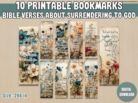 Bible Verse Bookmarks for Trusting God, Christian Printable Bookmarks ...