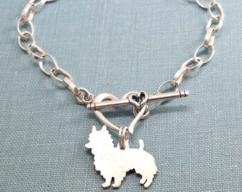 Boxer Dog Chain Bracelet Sterling Silver Personalize Pendant | Etsy