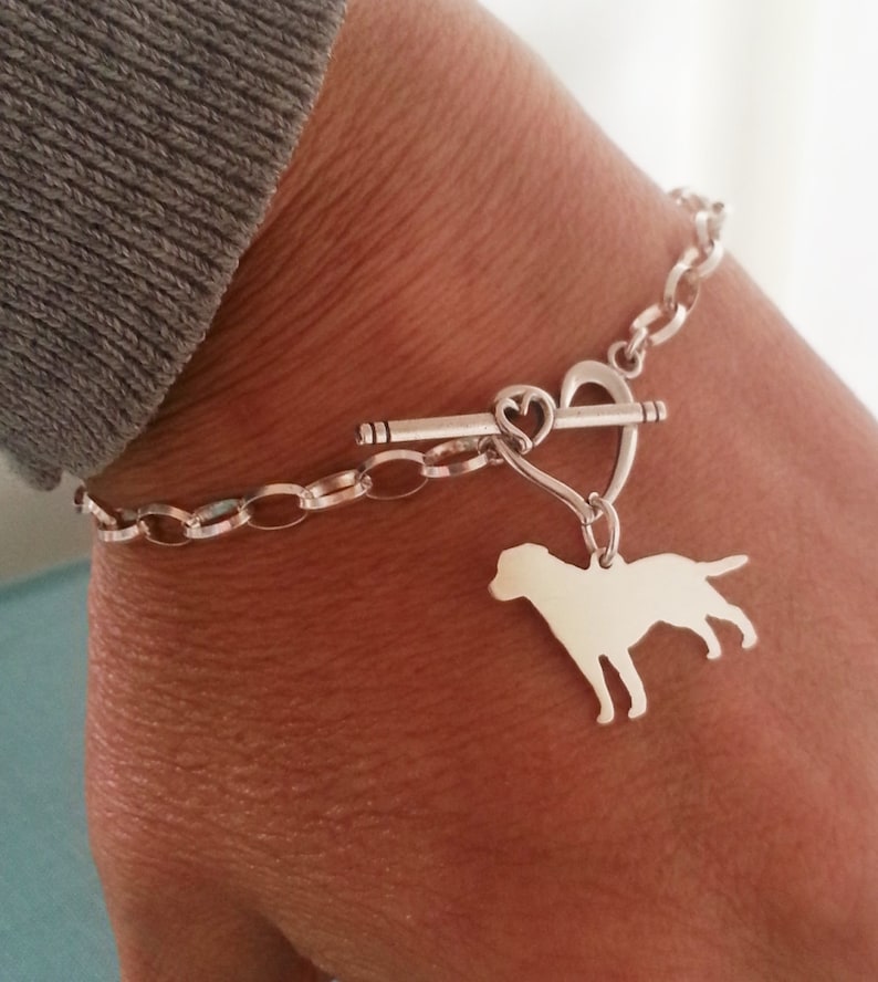 Labrador Retriever Dog Chain Bracelet Lab Sterling Silver - Etsy